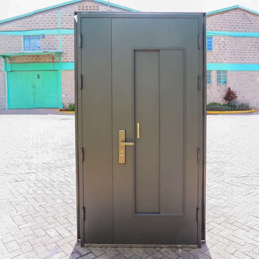 Double Door Exterior Steel Doors in Kenya | Modern Security | Euro Door